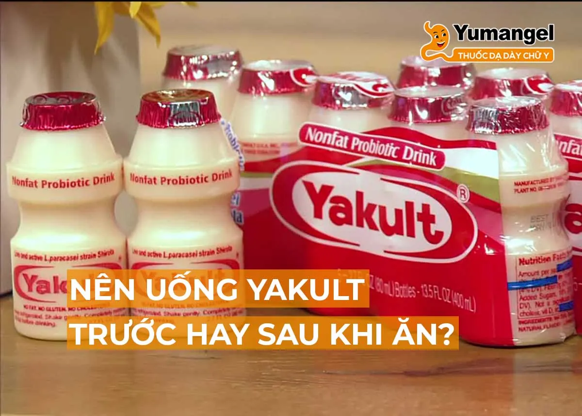 Nên uống Yakult trước hay sau khi ăn để phát huy hiệu quả tốt?